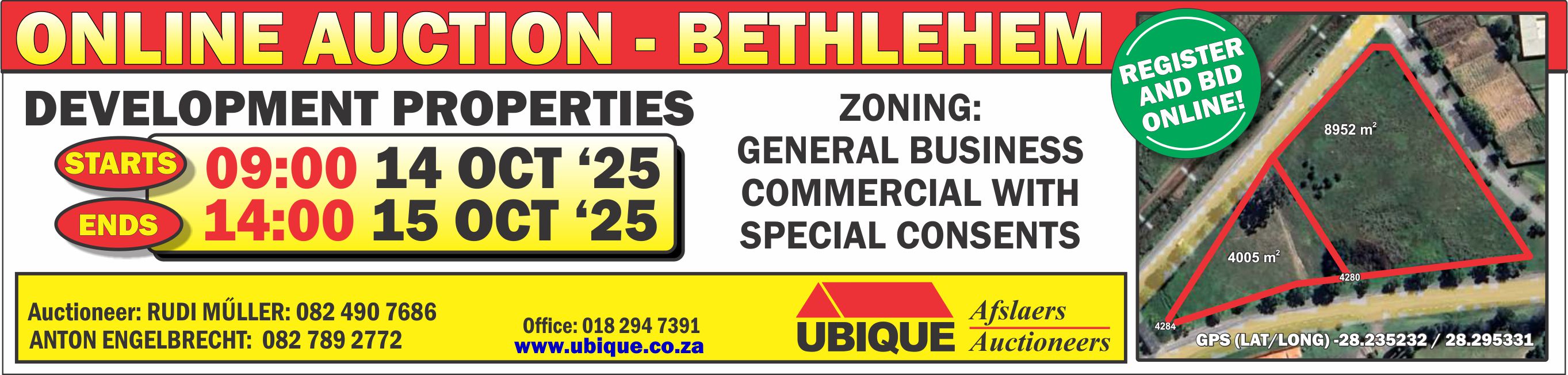 Auctions South Africa - Ubique Auctioneers