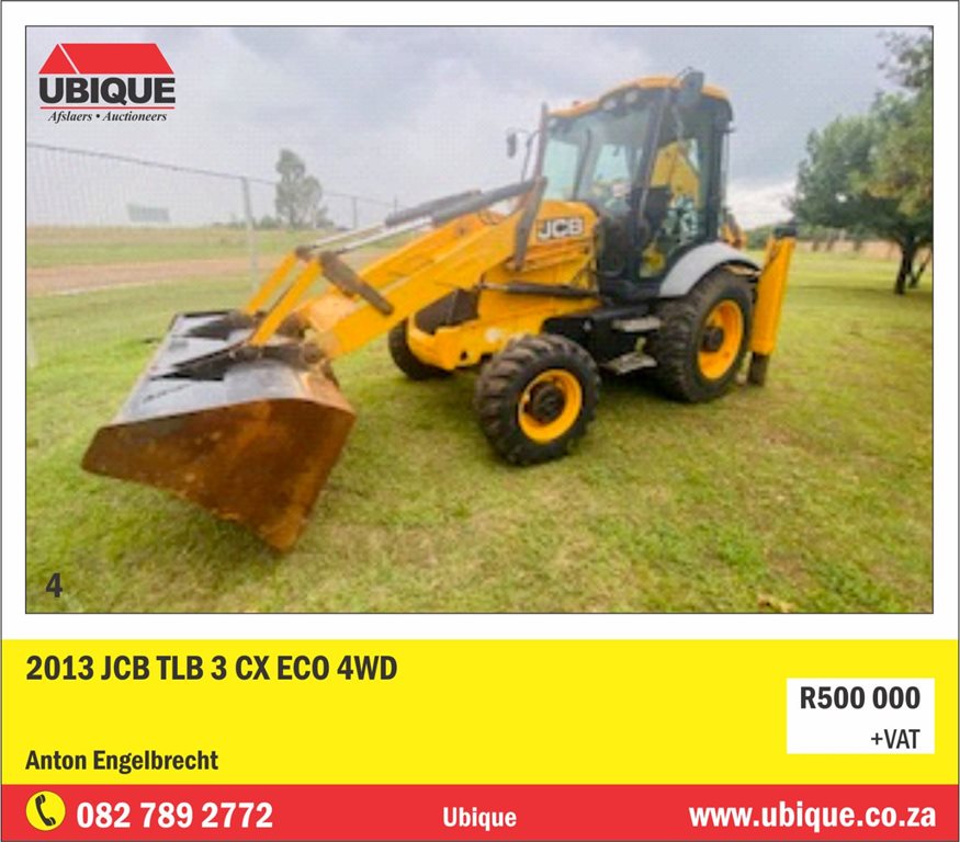 JCB TLB 3CX ECO 4WD - Ubique Auctioneers
